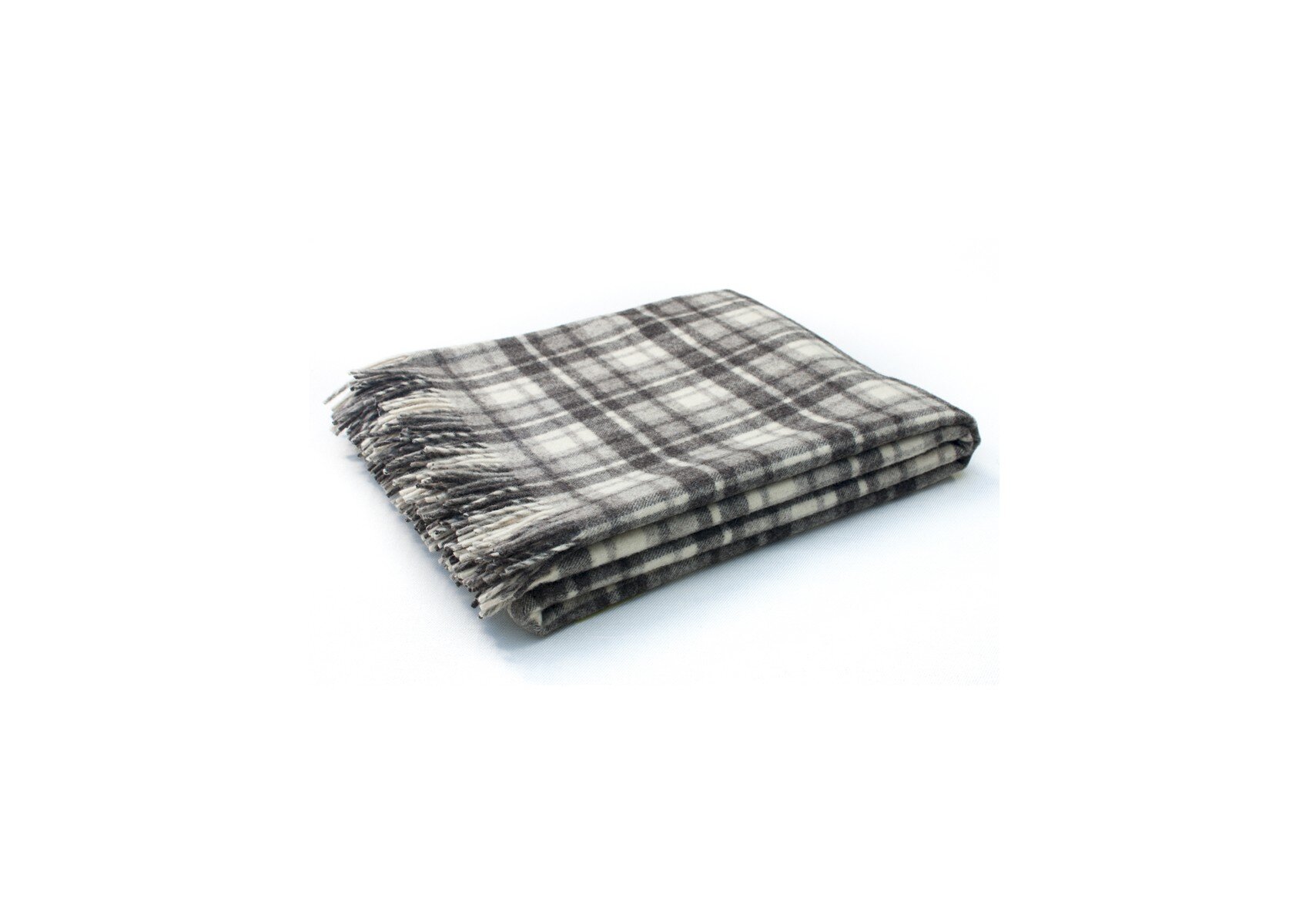 Plaid écossais en laine, à carreaux 100% naturel fabriqué en France.